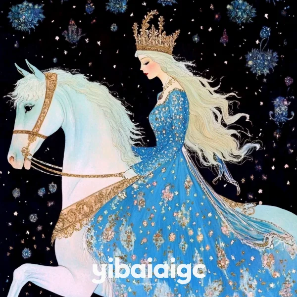 Starry Night Princess on White Horse AI Image Generated by iCreat AI AI ...