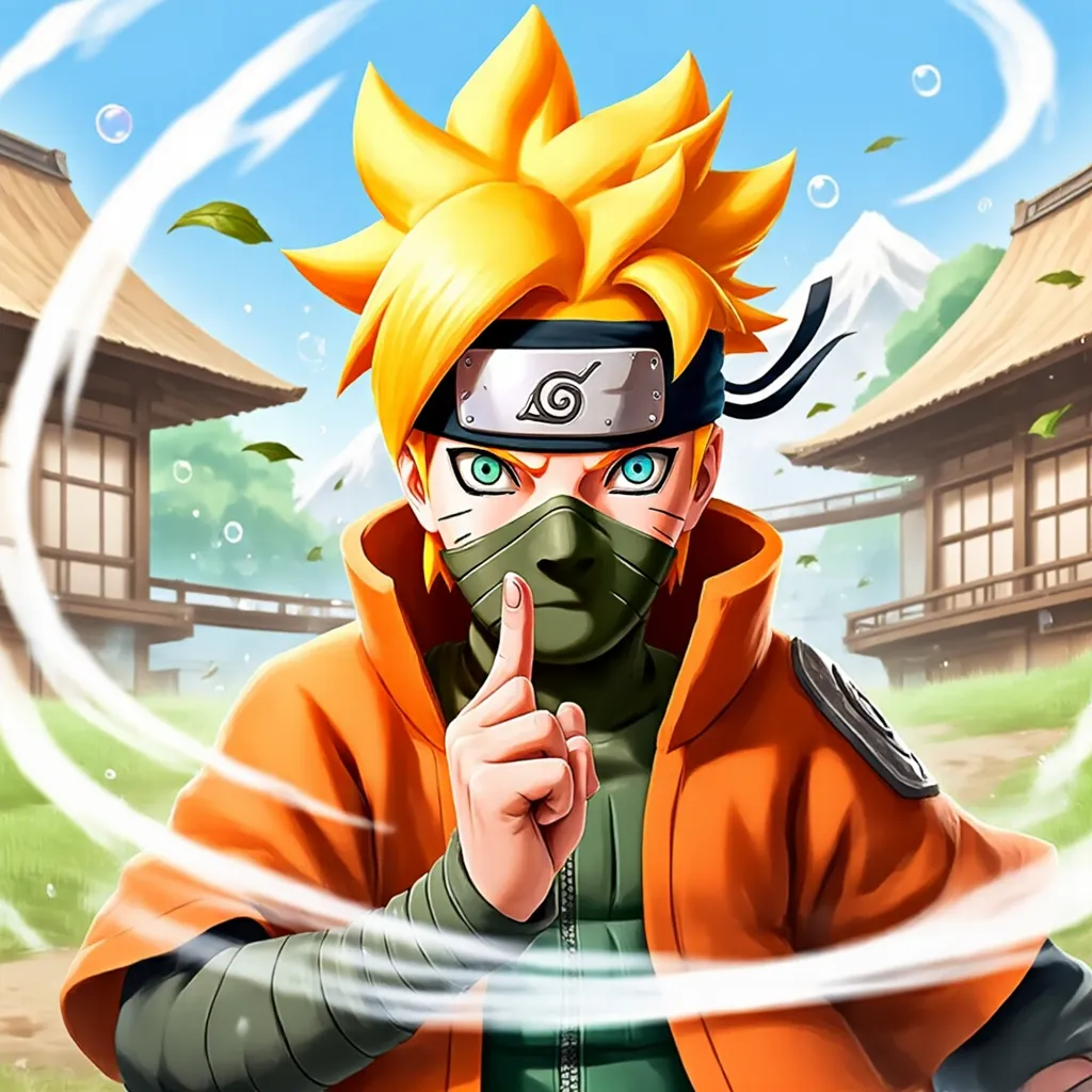 Naruto: Chakra Swirl Naruto Uzumaki anime character AI Image Generated ...